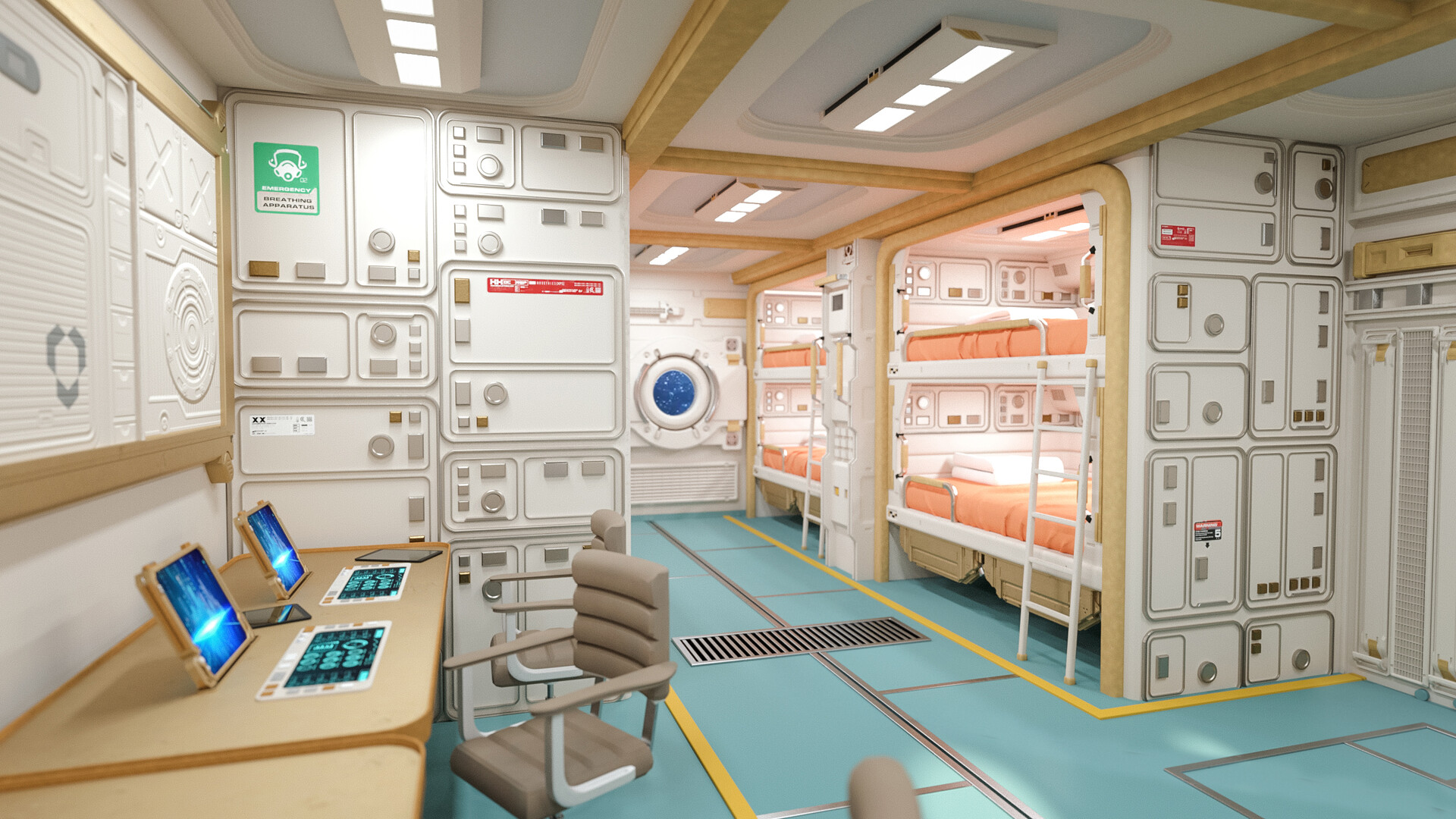ArtStation - Star Frontier Academy Dorm