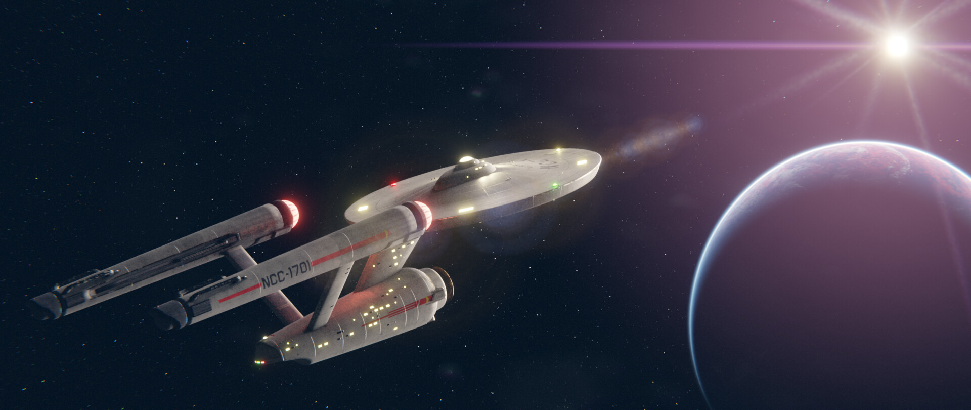 ArtStation - Star Trek : The Original Series USS Enterprise (Fan Content)