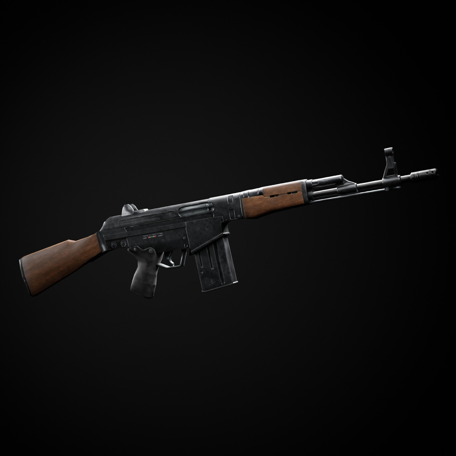 ArtStation - RC-66/69 Fictional assault rifle