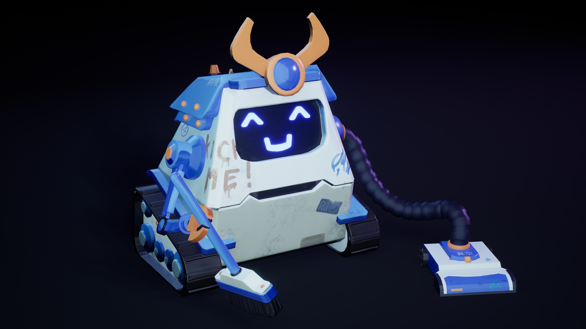 ArtStation - Cleaning Bot | Neo Tokyo: Exponential Reality