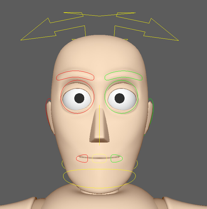 ArtStation - Anim3 CA1 - Facial Rigging