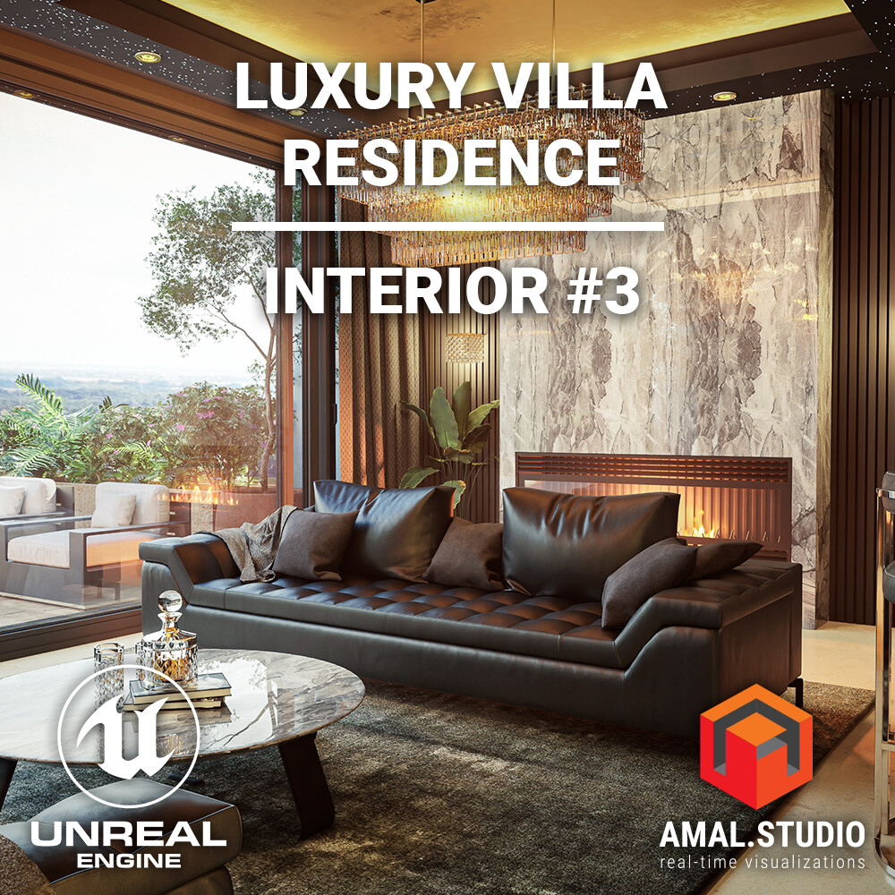 ArtStation - Luxury Villa Residence | Interior #3