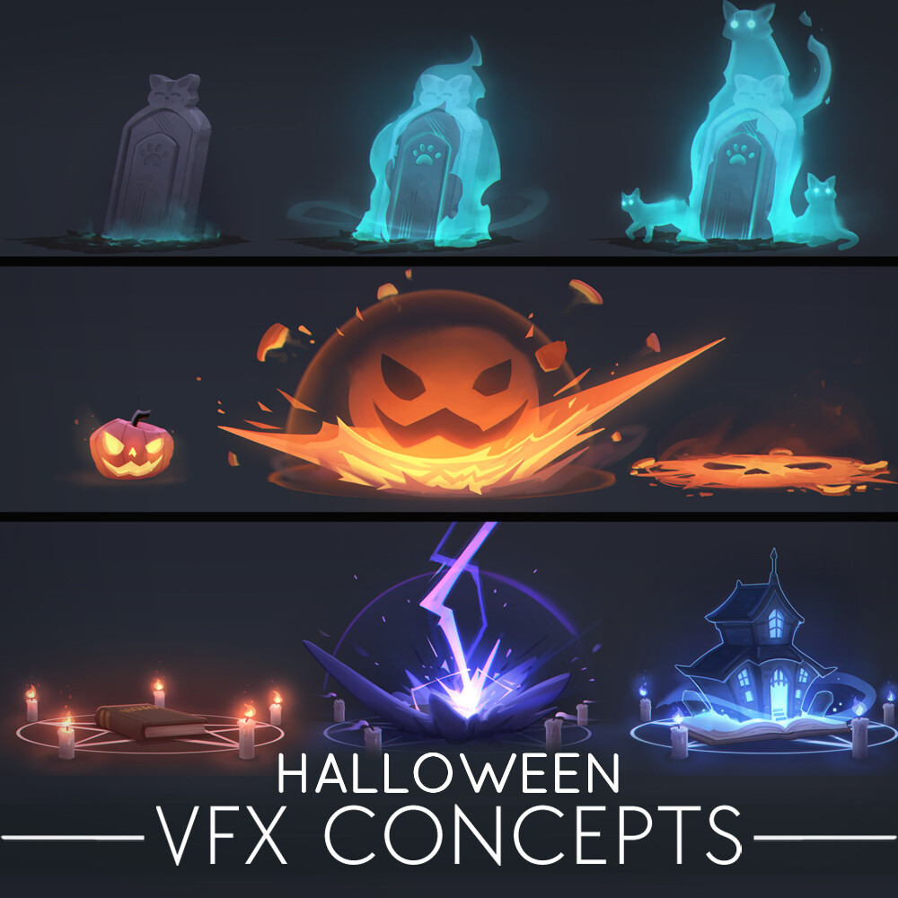 ArtStation - Halloween vfx concepts