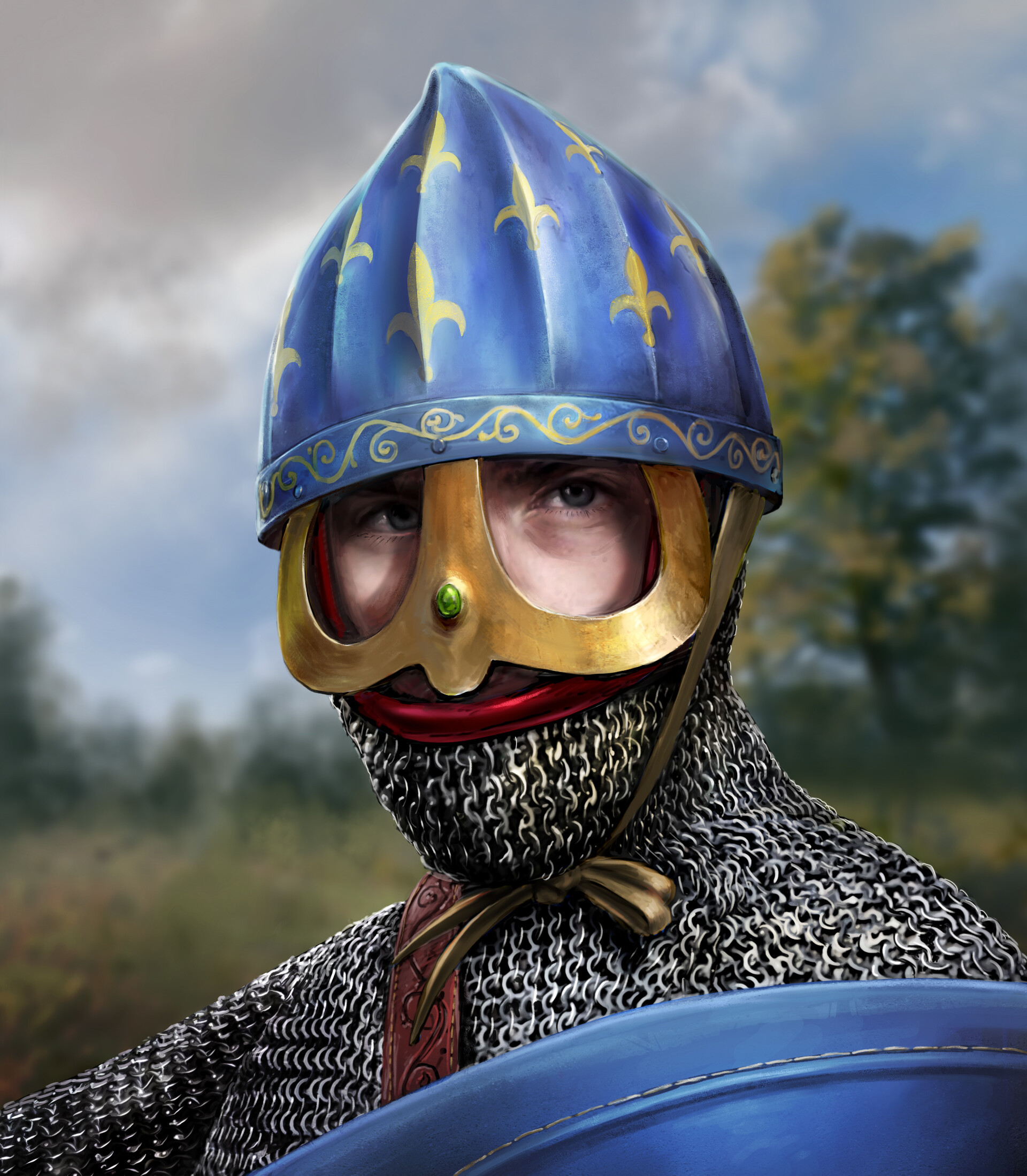 Robbie McSweeney - 12th Century Spectacle type helmet