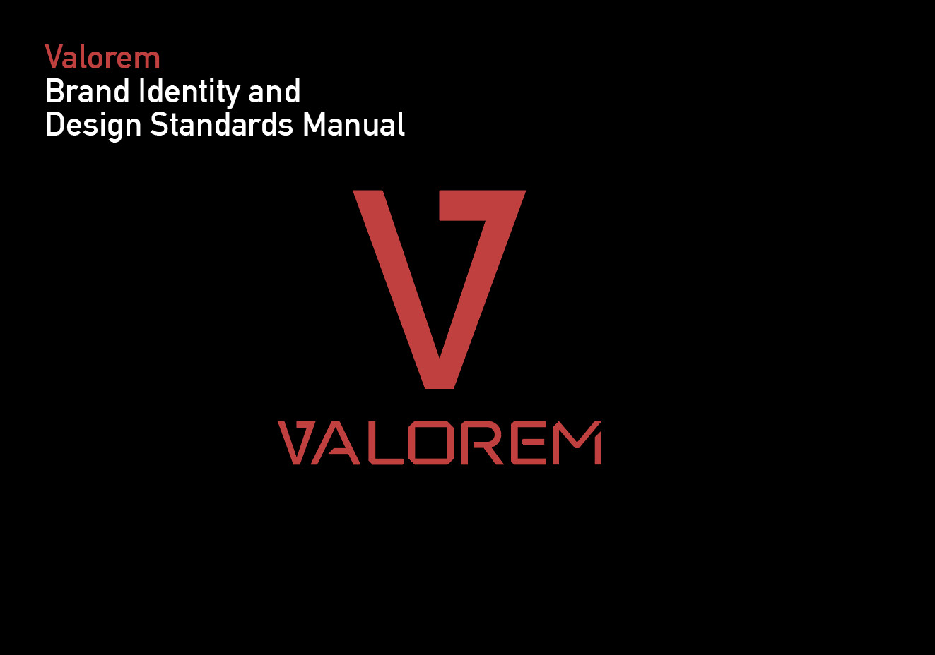ArtStation - Creating a Brand Identity Project "Valorem"