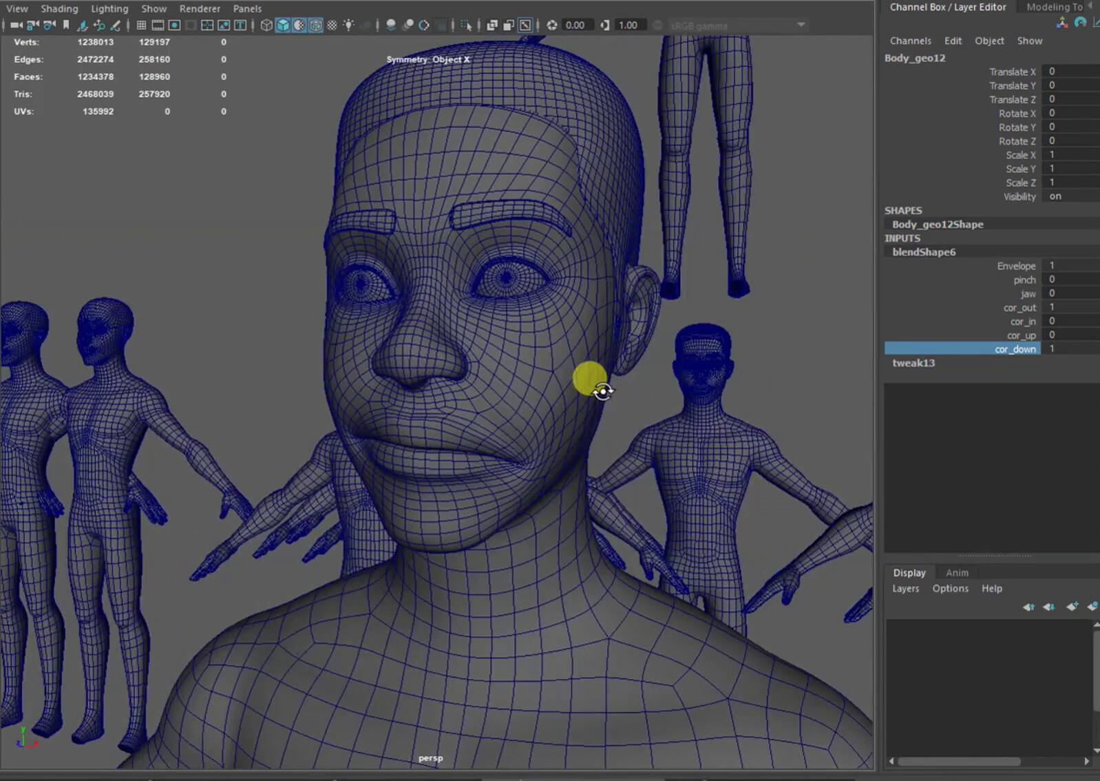 ArtStation - Boy Facial blendshape