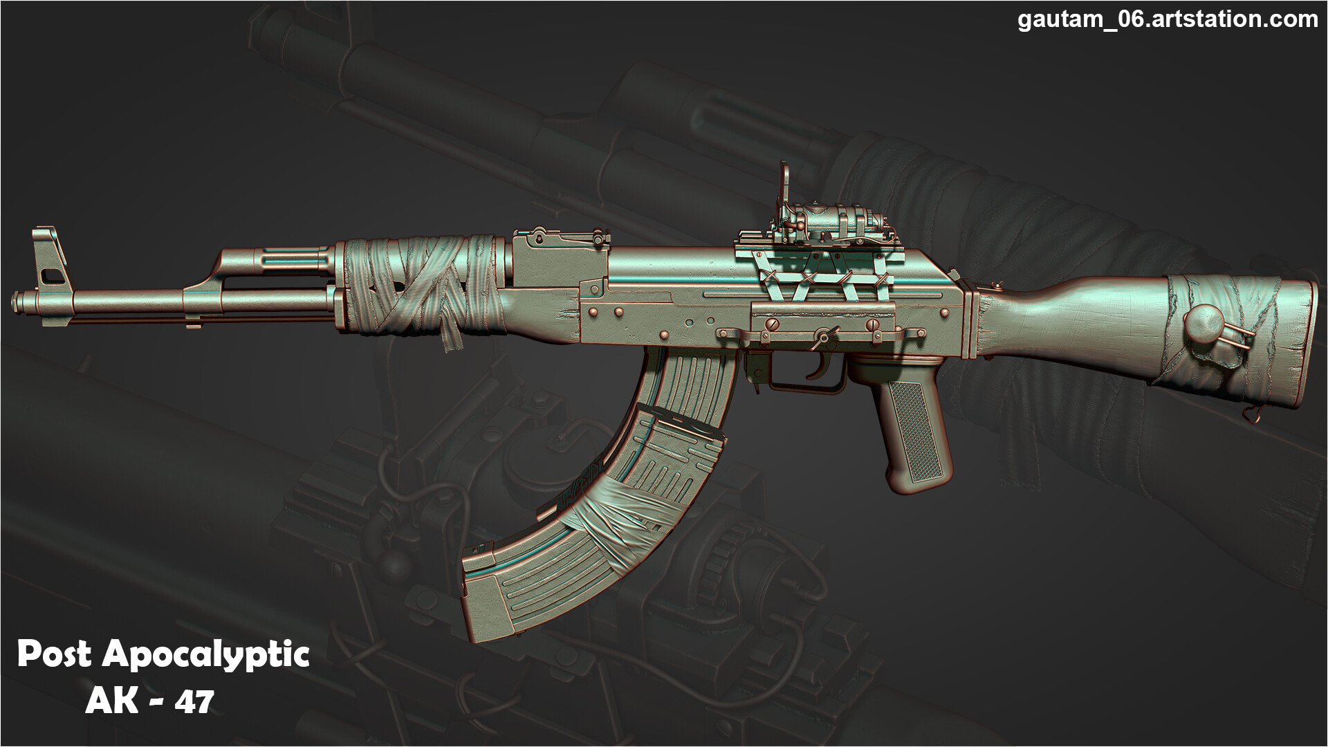 ArtStation - Post Apocalyptic AK-47