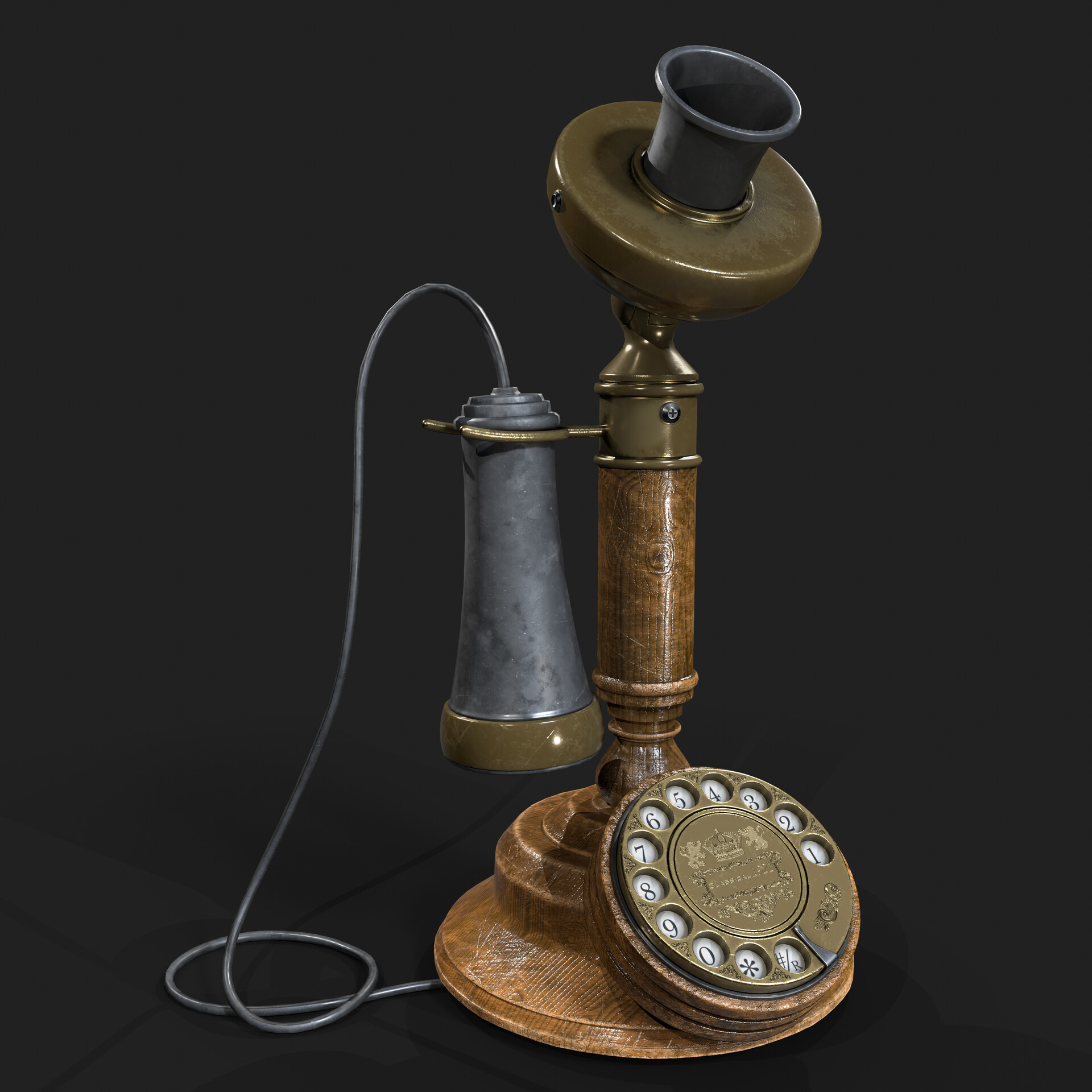 ArtStation - Old Candlestick Phone
