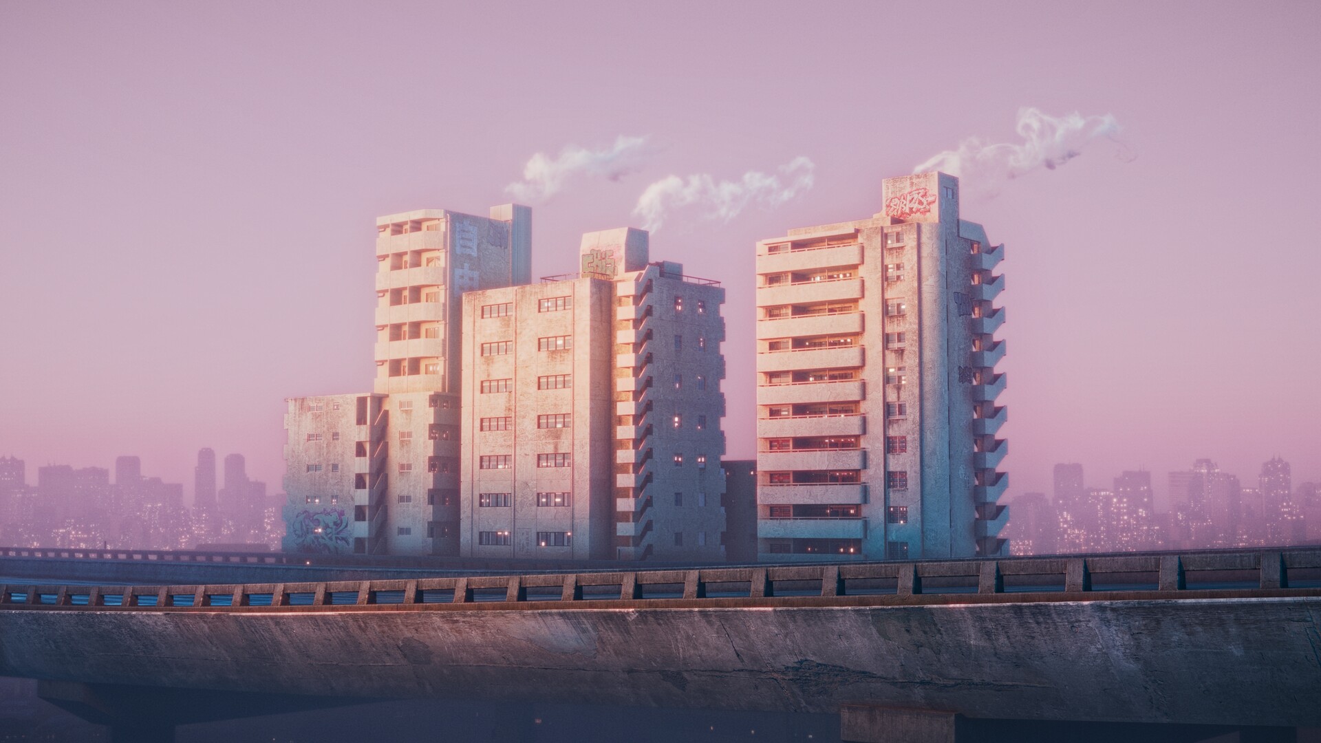 ArtStation - Neo Retro Tokyo Pink Hour - Unreal Engine 5 - Lumen