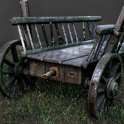 ArtStation - Old Rusty Cart