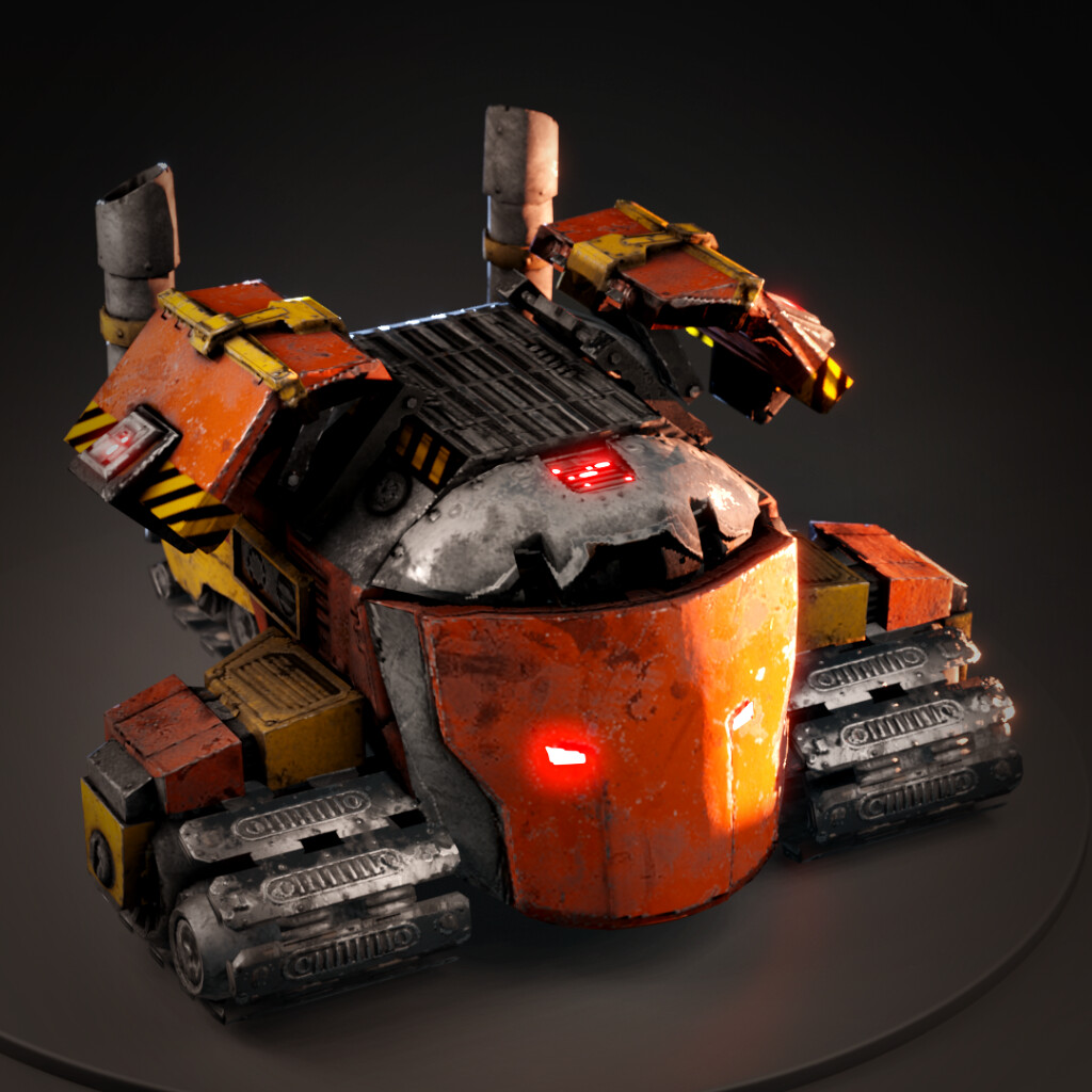 ArtStation - Mobile Mecha deployer - Game asset