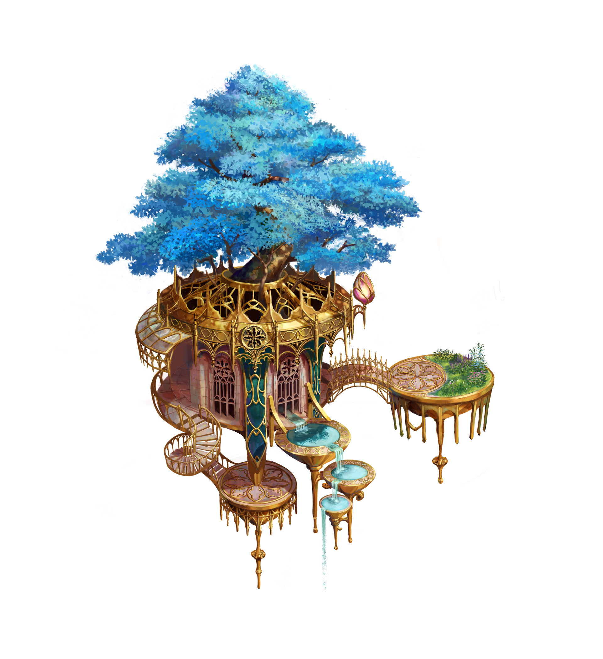 ArtStation - Elven Temple