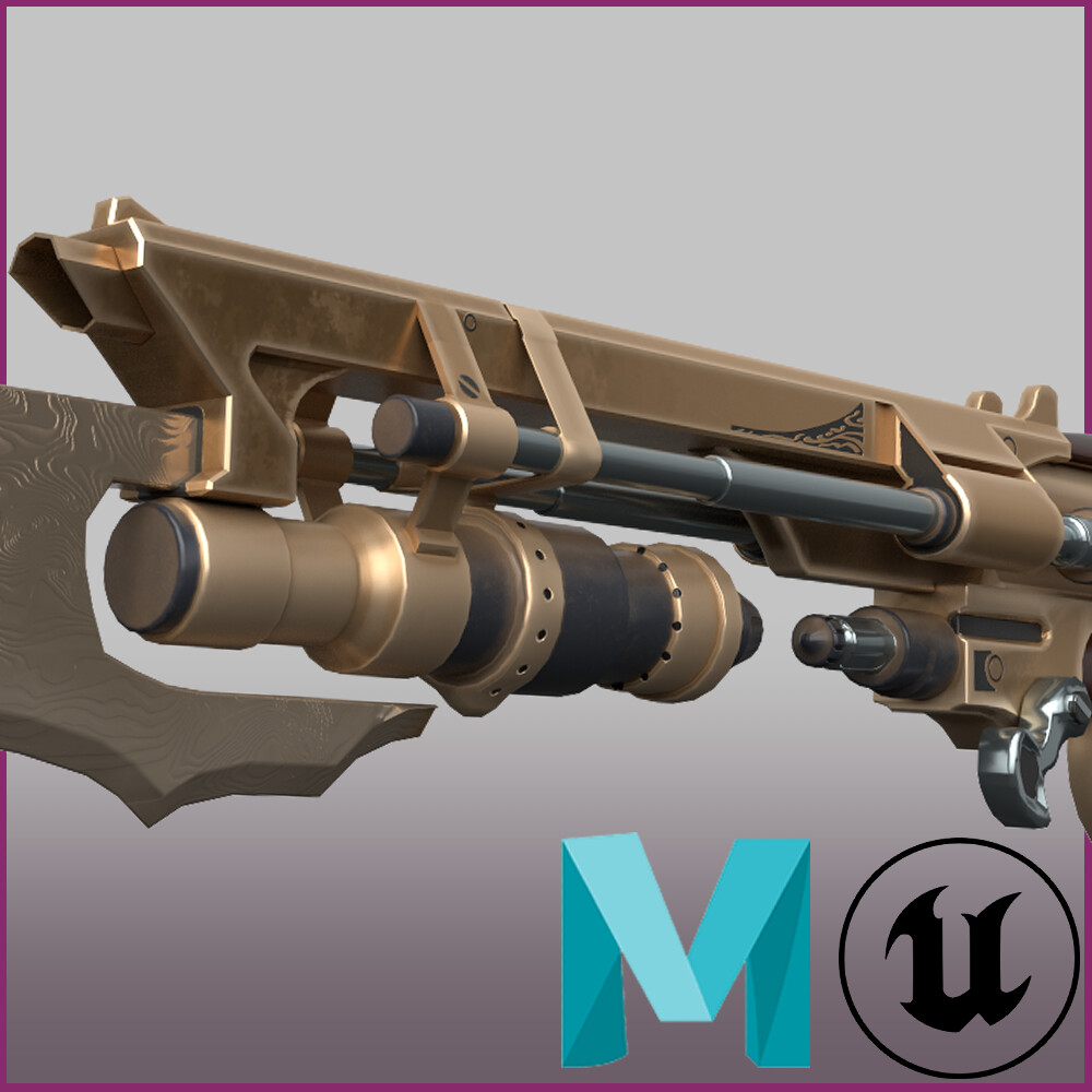 ArtStation - Fantasy Rifle