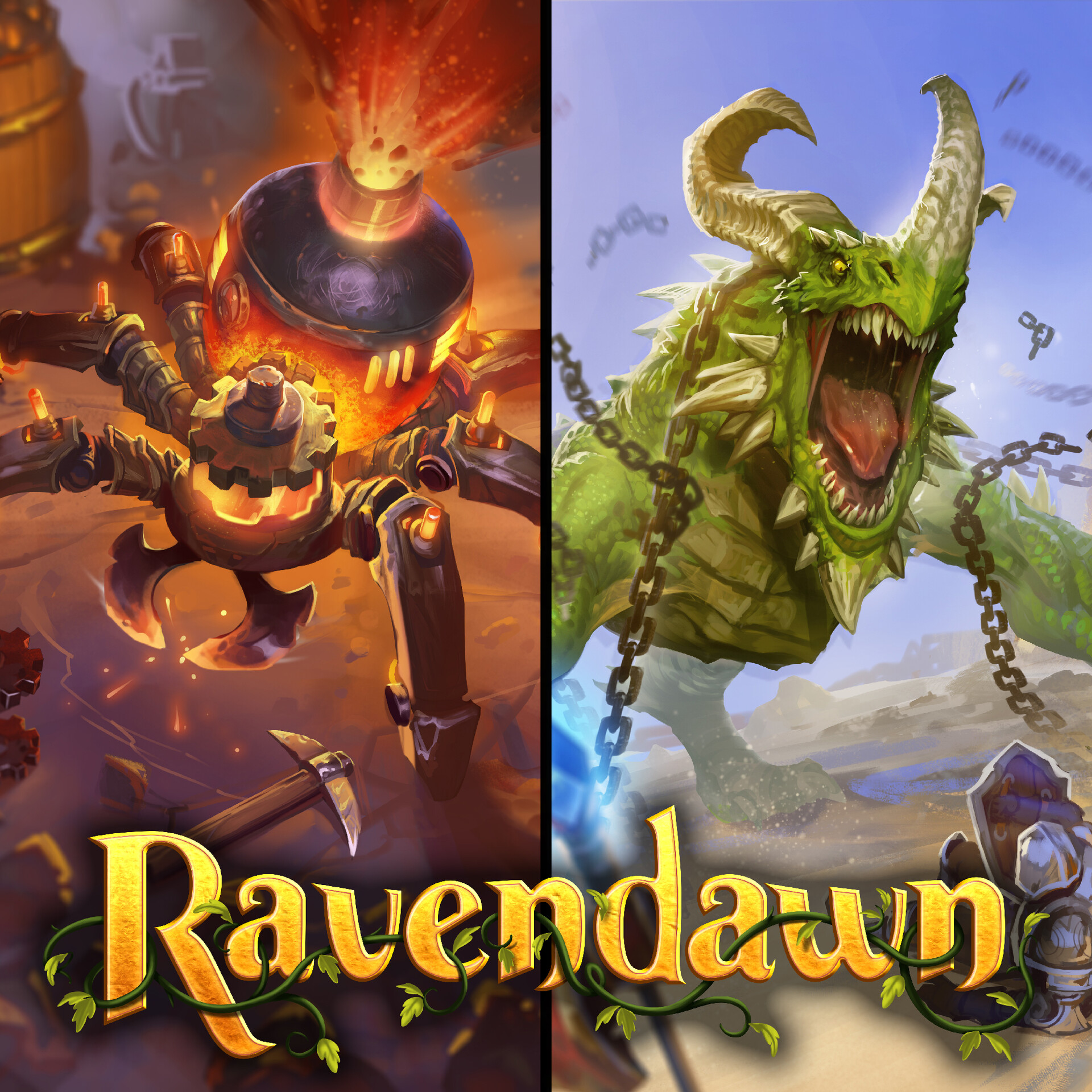 ArtStation - Ravendawn Online - Coal Contraption / Direhorn Drake