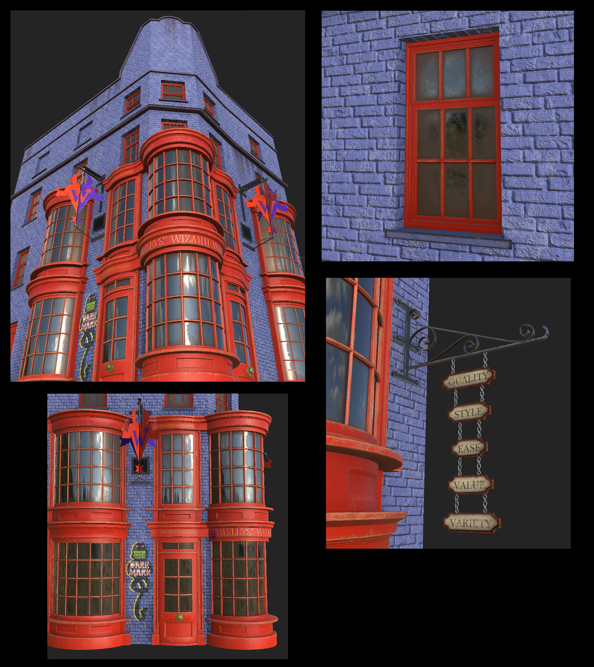 ArtStation - Weasley´s Wizard Wheezes - Building