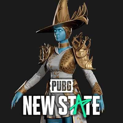 ArtStation - PUBG - Blue Wizard Costume