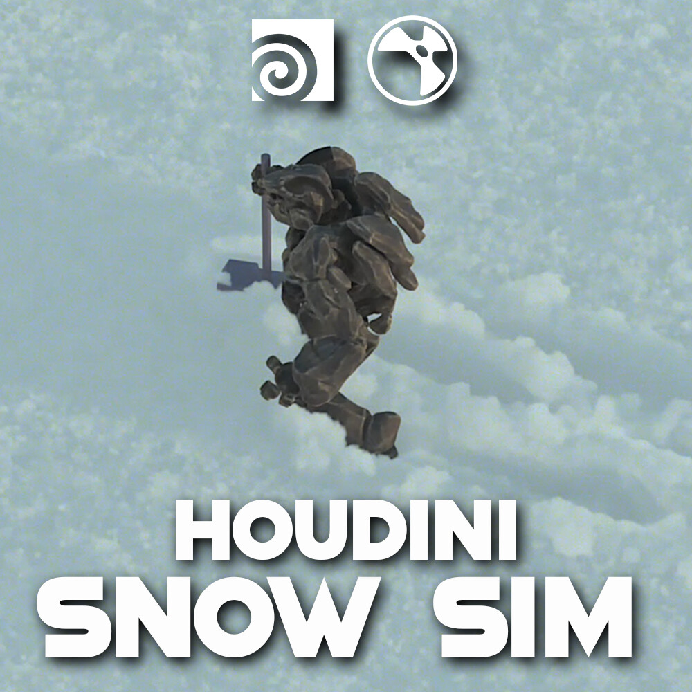 ArtStation - Walking Snow Sim | Houdini