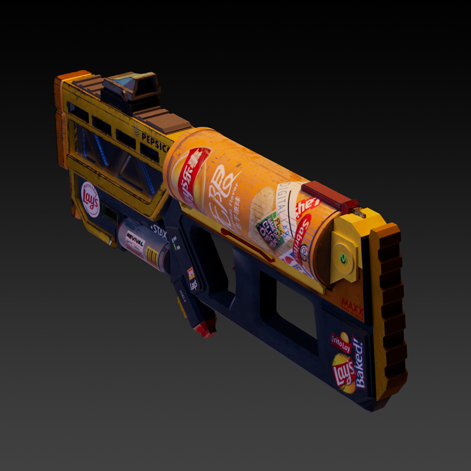 ArtStation - 3D Snack gun