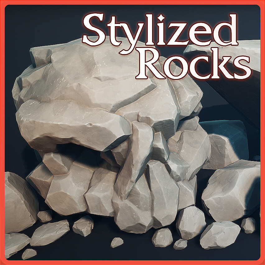 ArtStation - Stylized Rock Kit