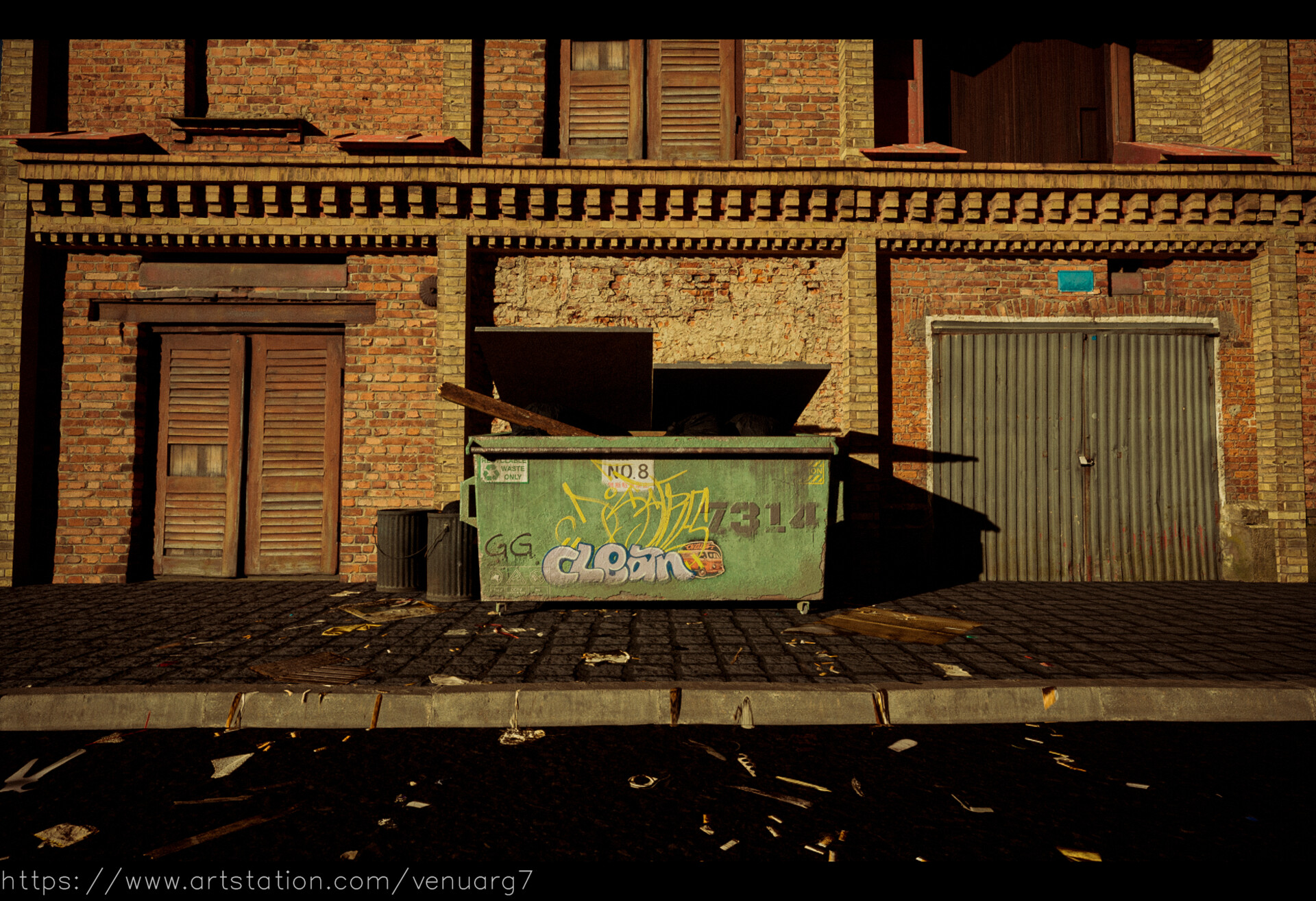 ArtStation - Garbage Bin