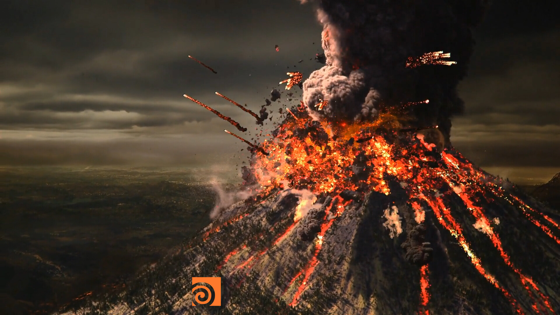 ArtStation - Volcano Eruption