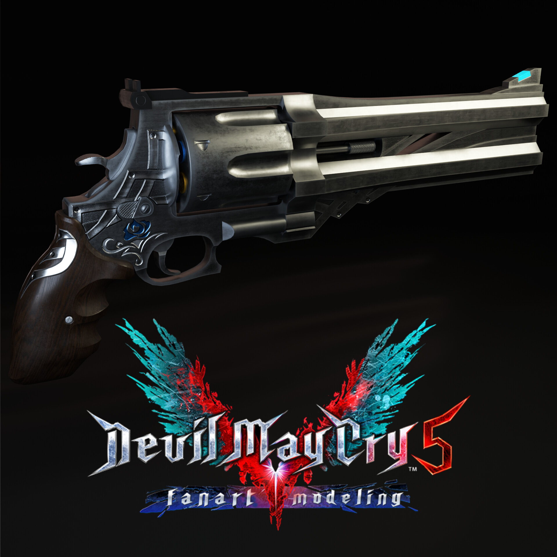 ArtStation - Blue Rose From Devil may cry 5 - FanModeling