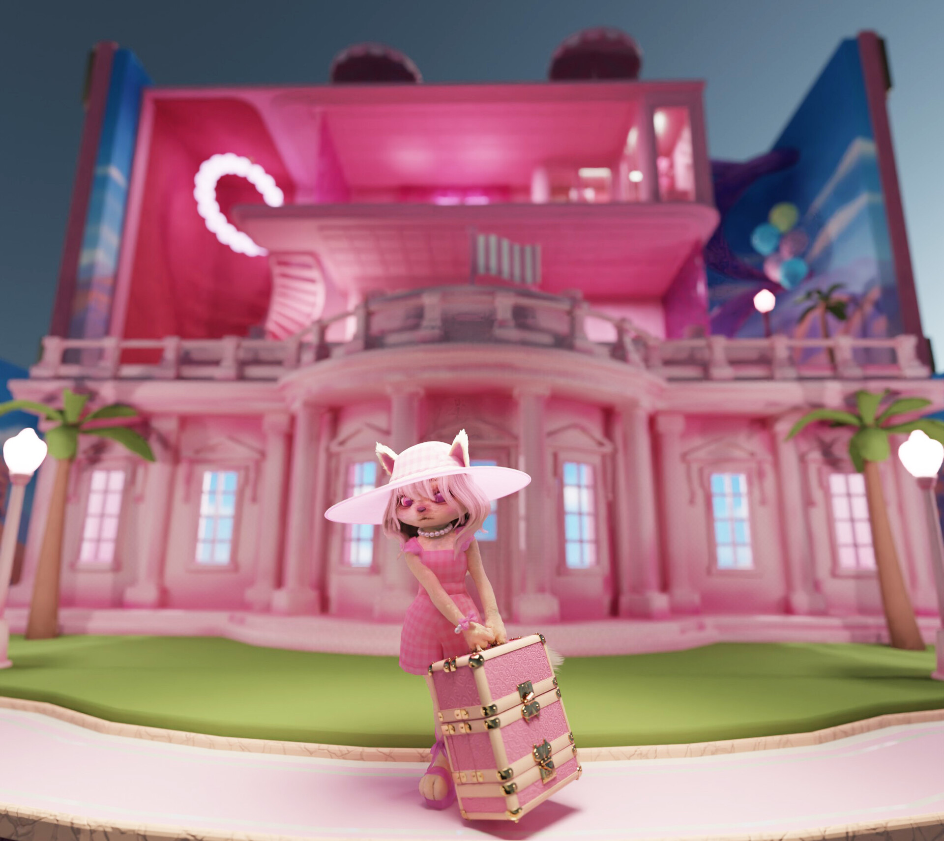 ArtStation - barbie cat