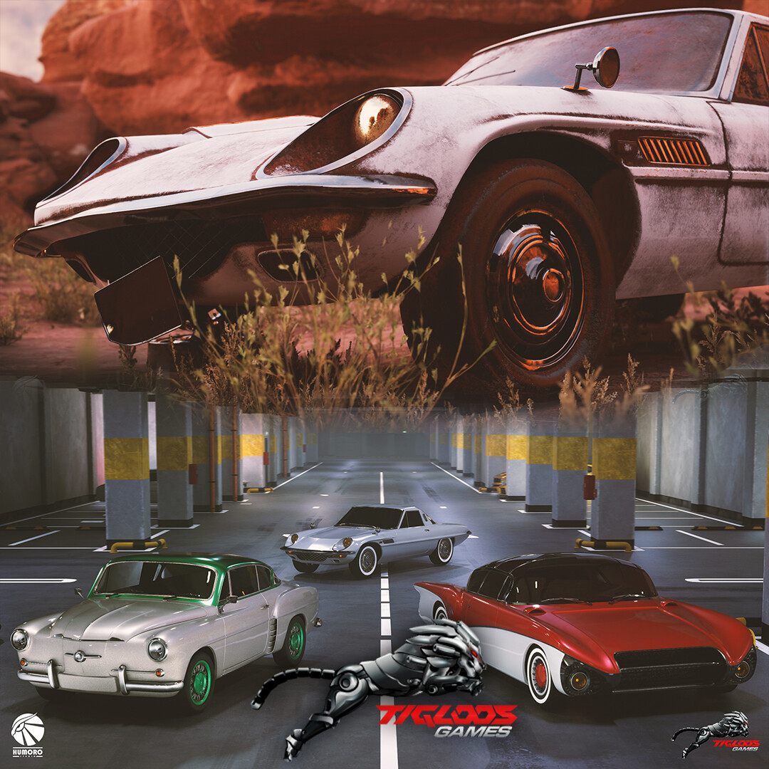 ArtStation - classic cars collection game ready
