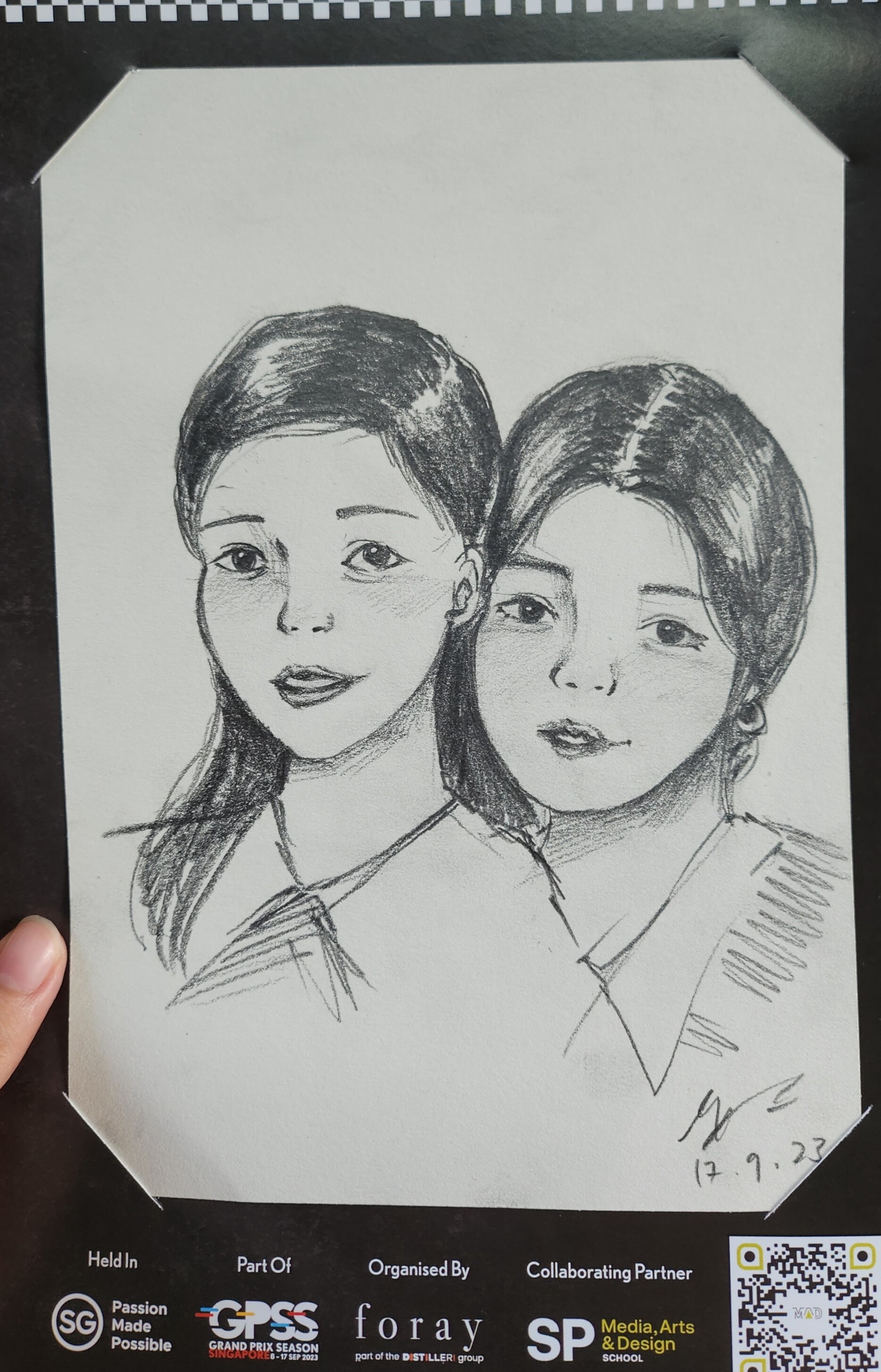 ArtStation - F1 Grand Prix Street Portrait Drawings (traditional)