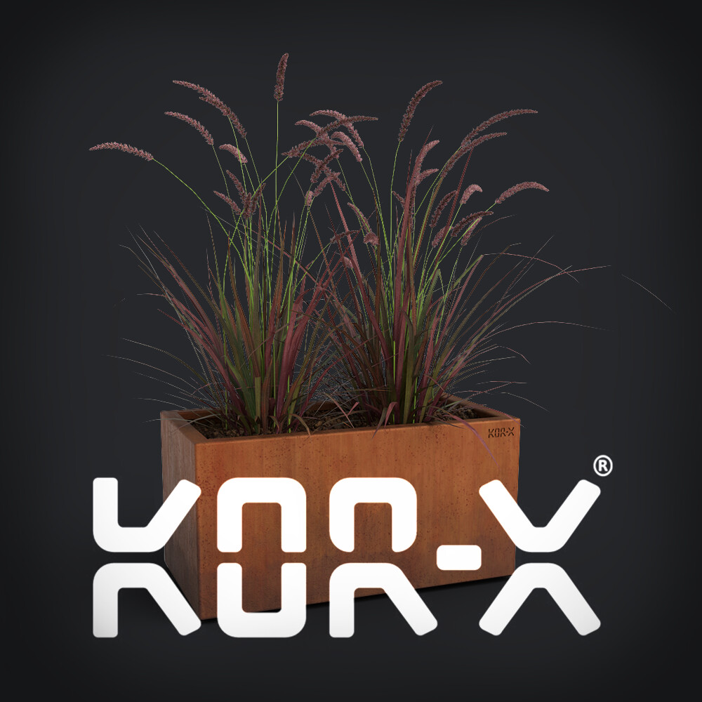 ArtStation - KOR-X's Corten Steel Planters [Props]