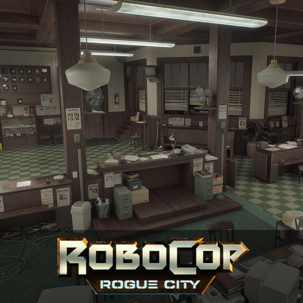 ArtStation - Robocop Rogue City - Police Station