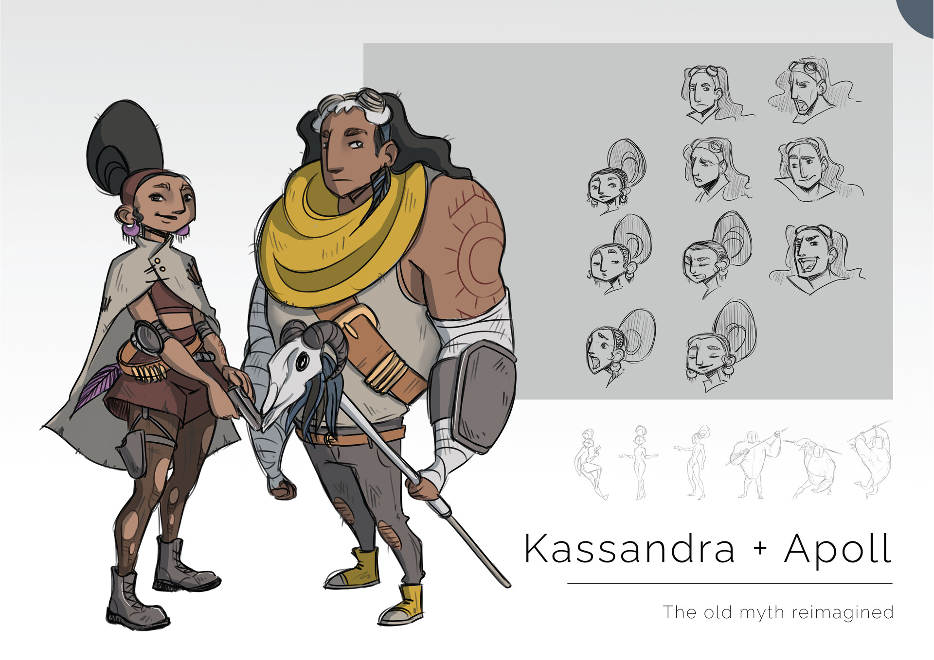 ArtStation - Kass and Apoll - Character Designs