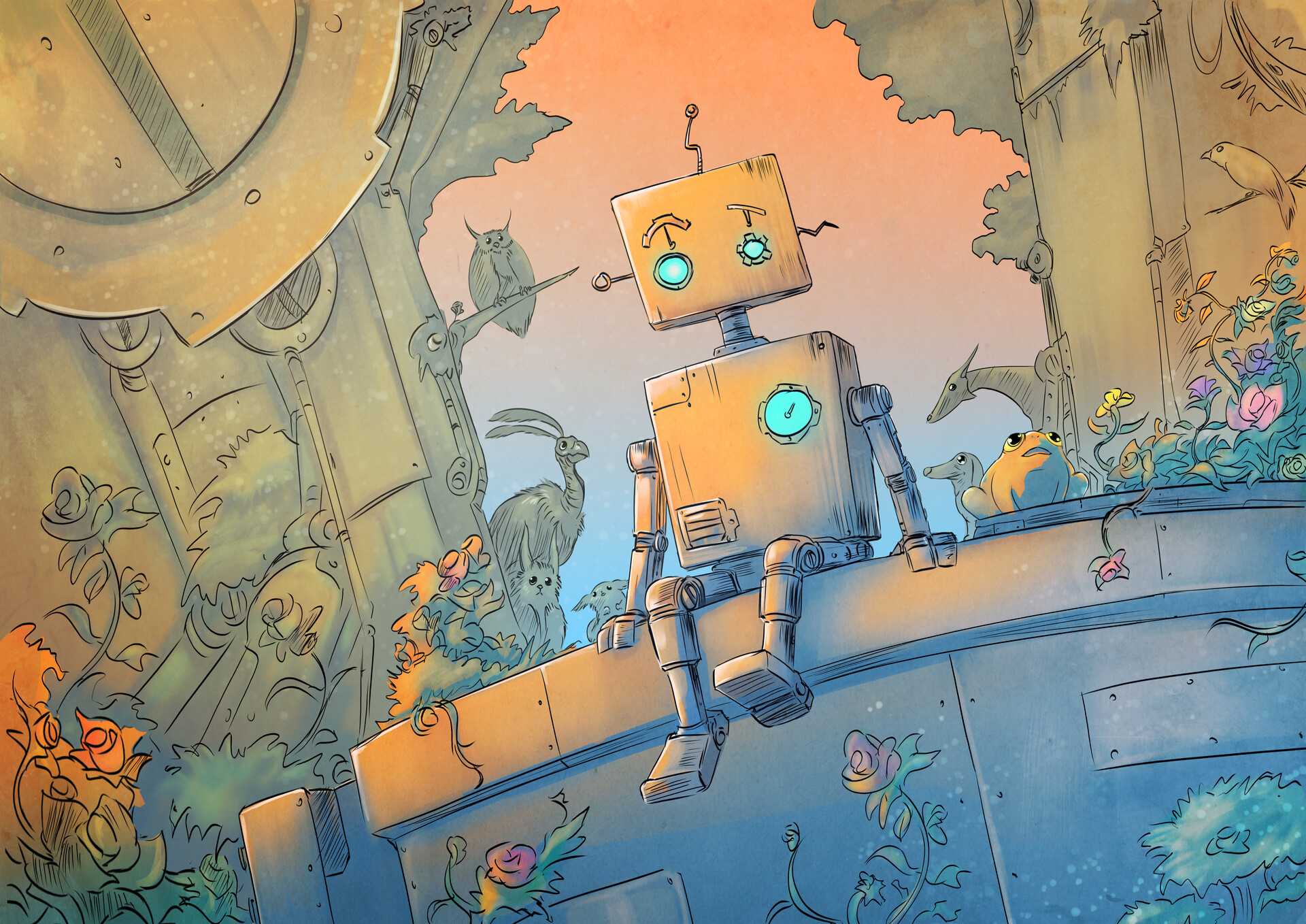 ArtStation - cute mech