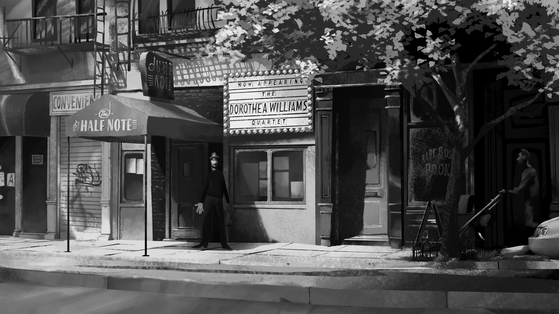 ArtStation - B&W screencap studies