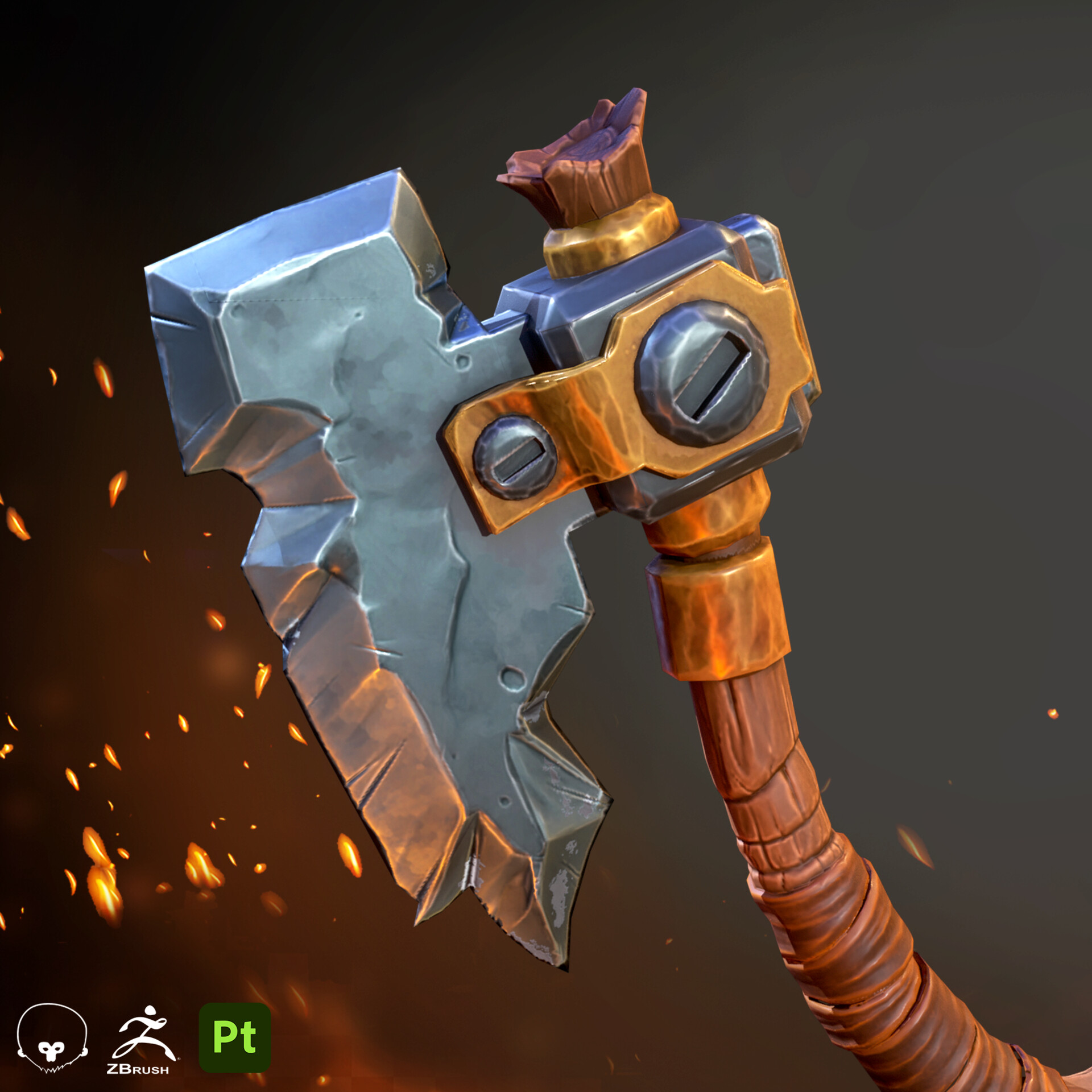 ArtStation - Stylized Axe