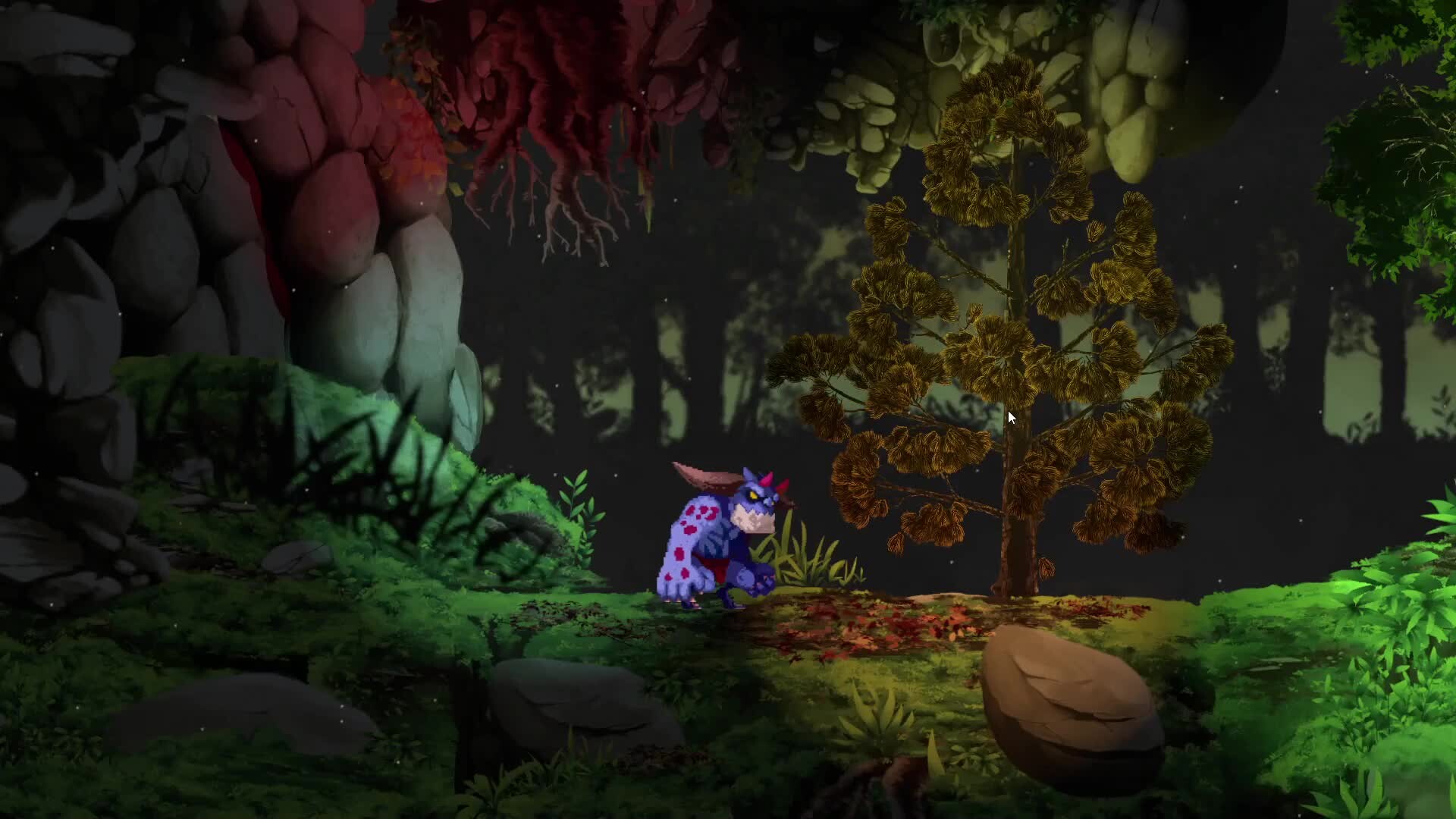 ArtStation - 2D platformer: Blue Troll