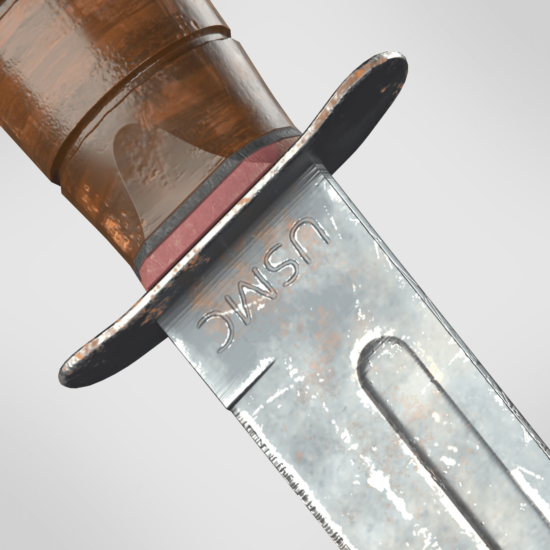 ArtStation - Ka-Bar knife with a sheath