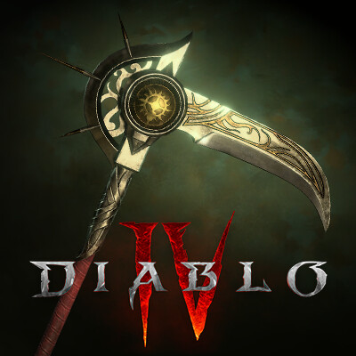 ArtStation - Diablo IV - "Martyr's Cross" Scythe