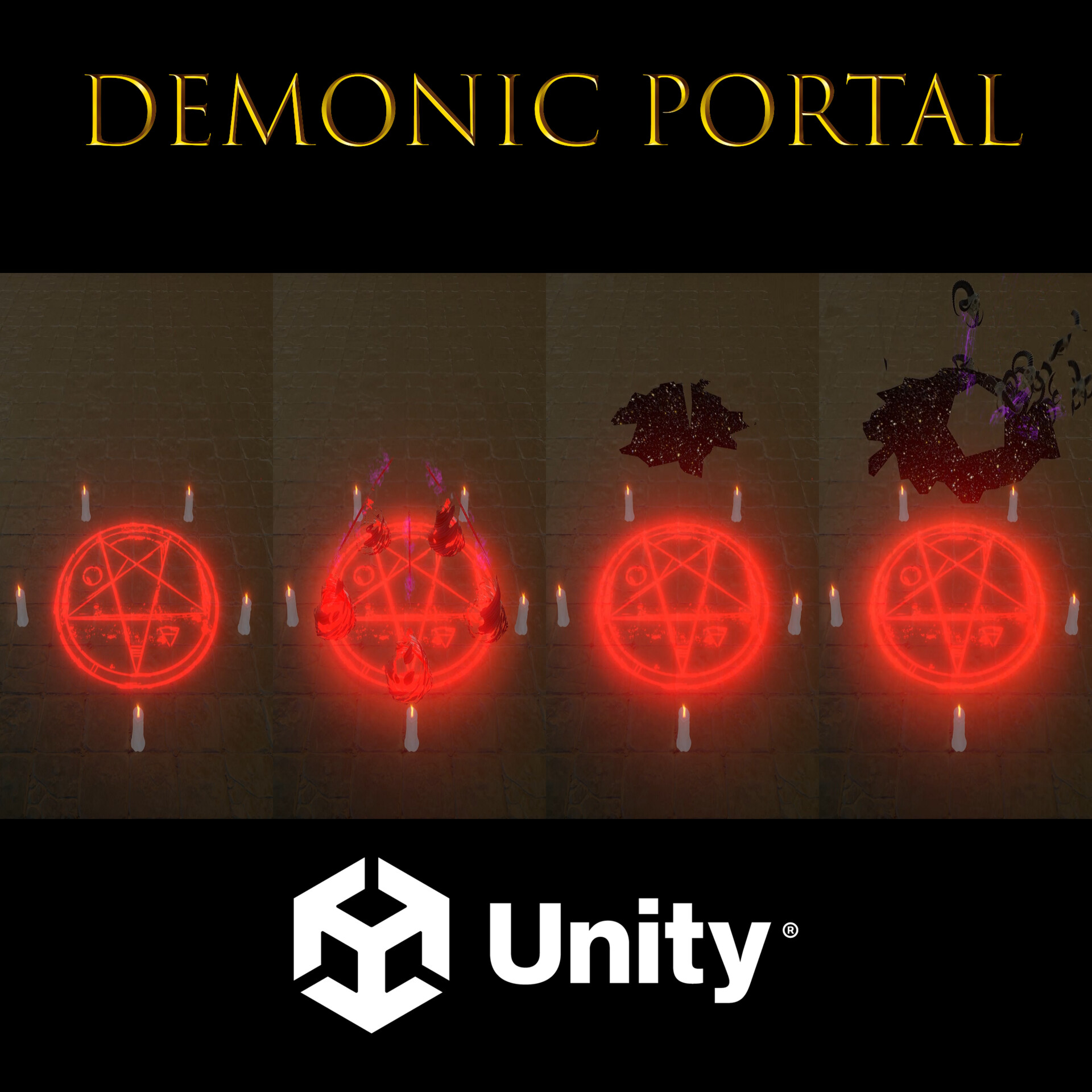 ArtStation - Demonic Portal aura VFX