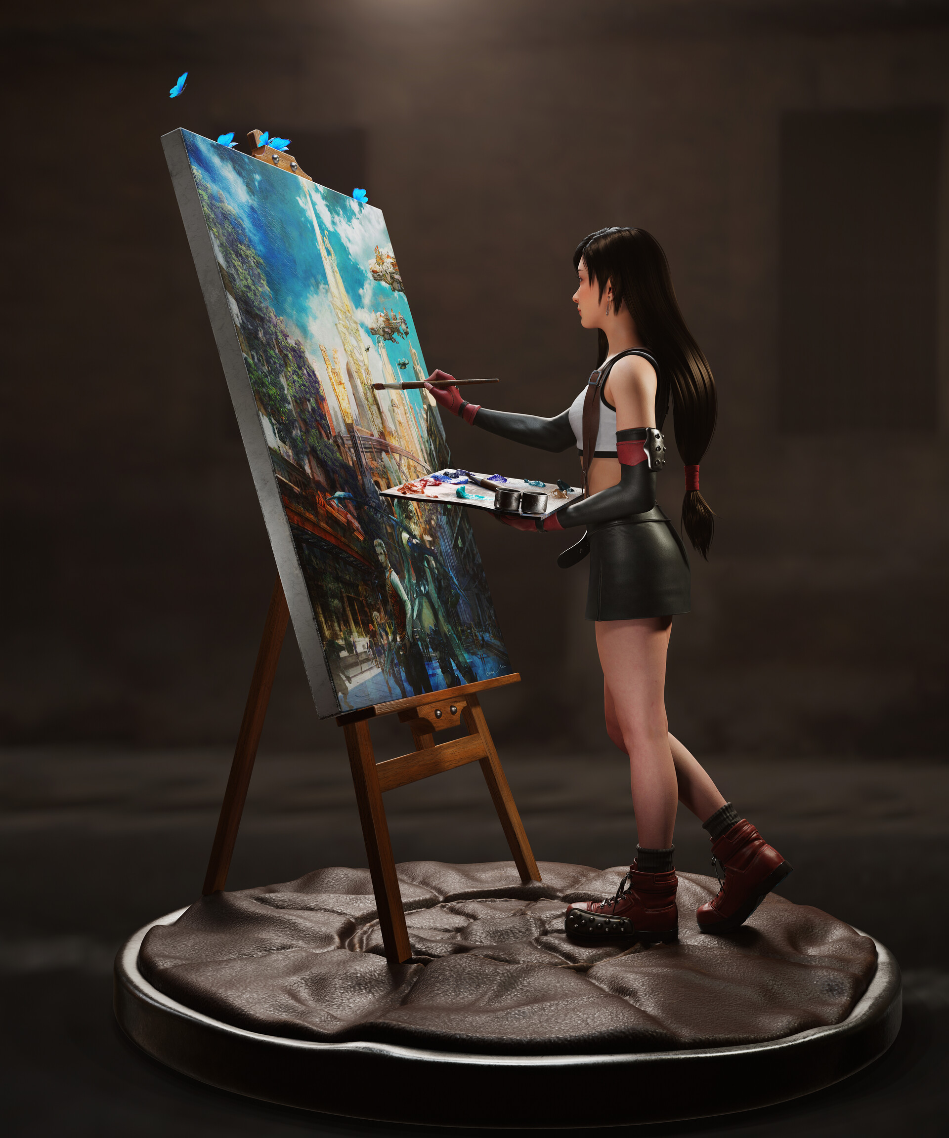 ArtStation - Tifa for Painting
