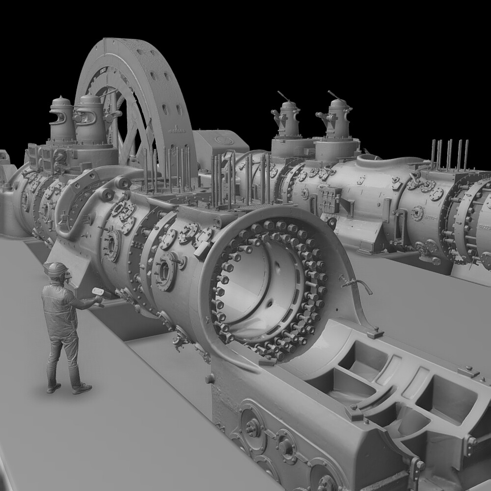 ArtStation - Blast furnace gas engine