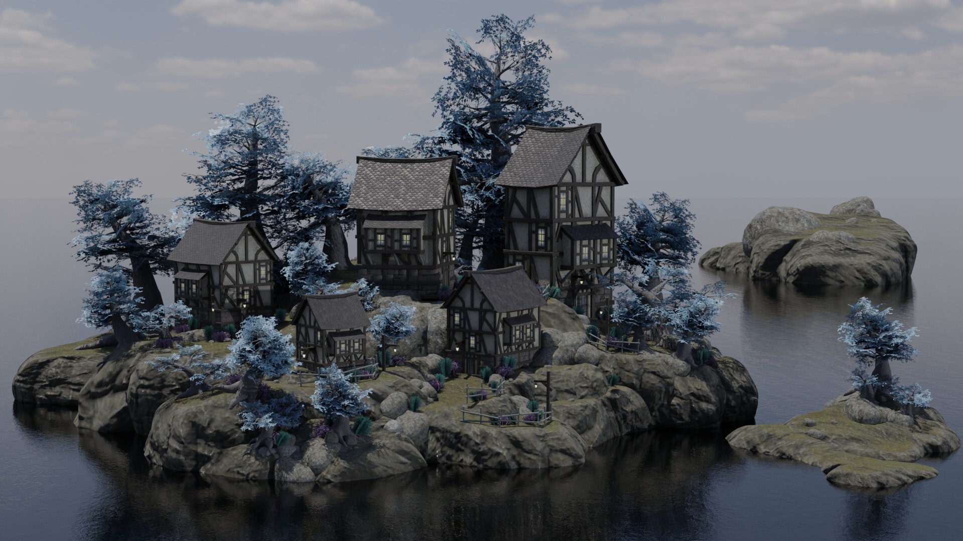 ArtStation - Blue Island