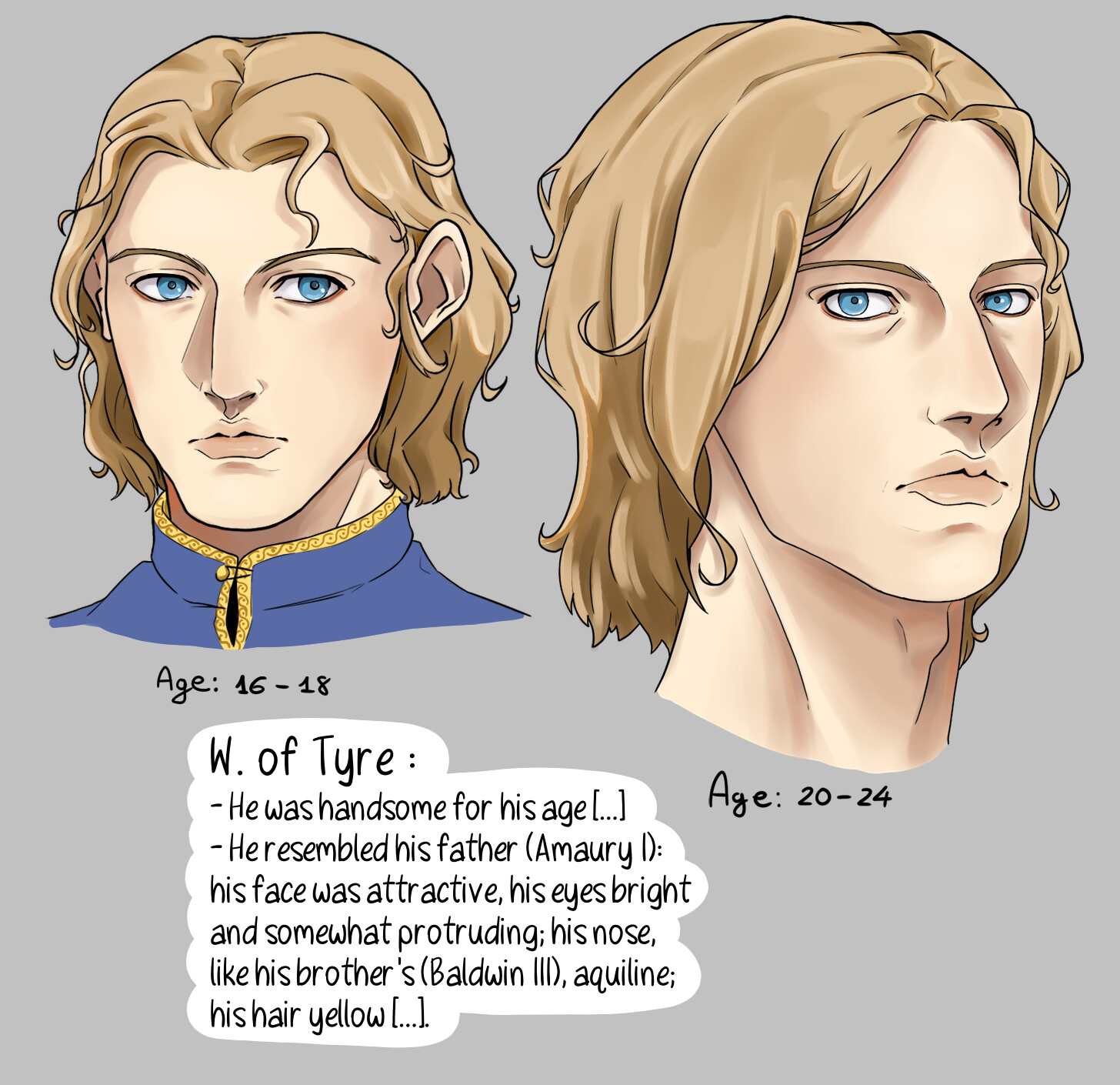 ArtStation - King Baldwin IV of Jerusalem - STUDY