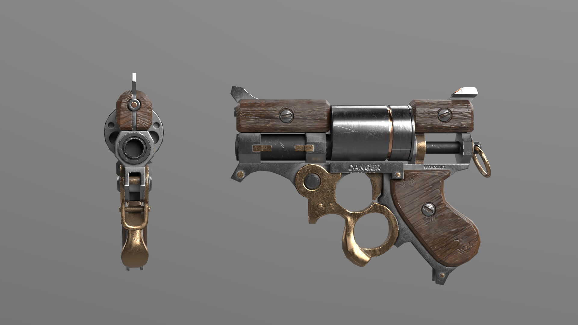 ArtStation - Steampunk Revolver