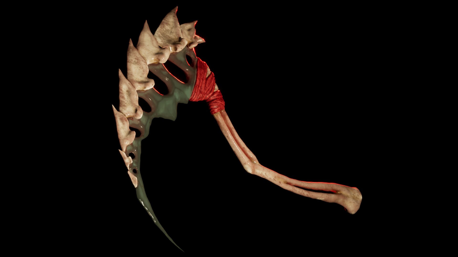 ArtStation - Bone Scythe - Game ready asset