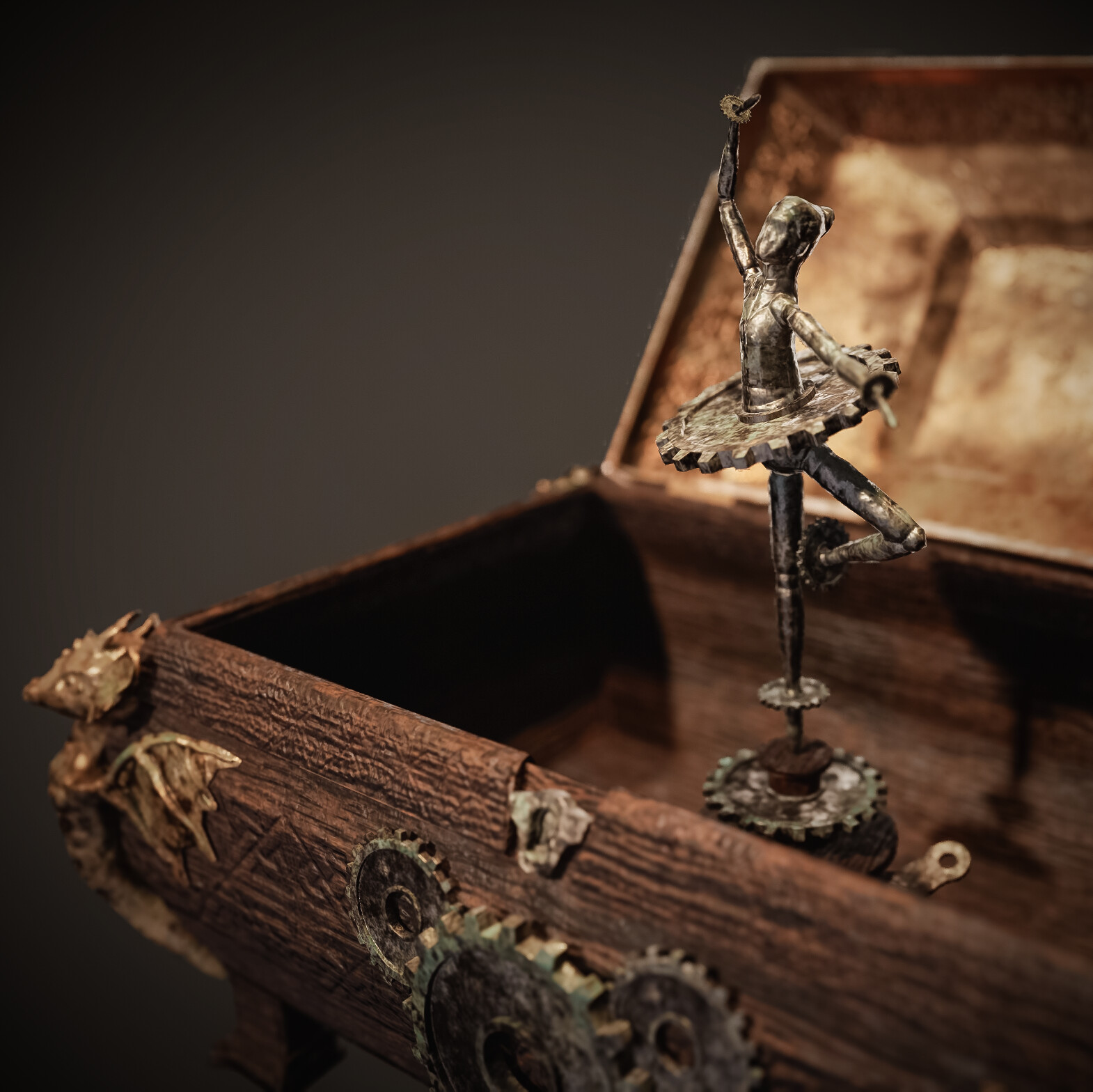 ArtStation - Workbench & Music Box Diorama