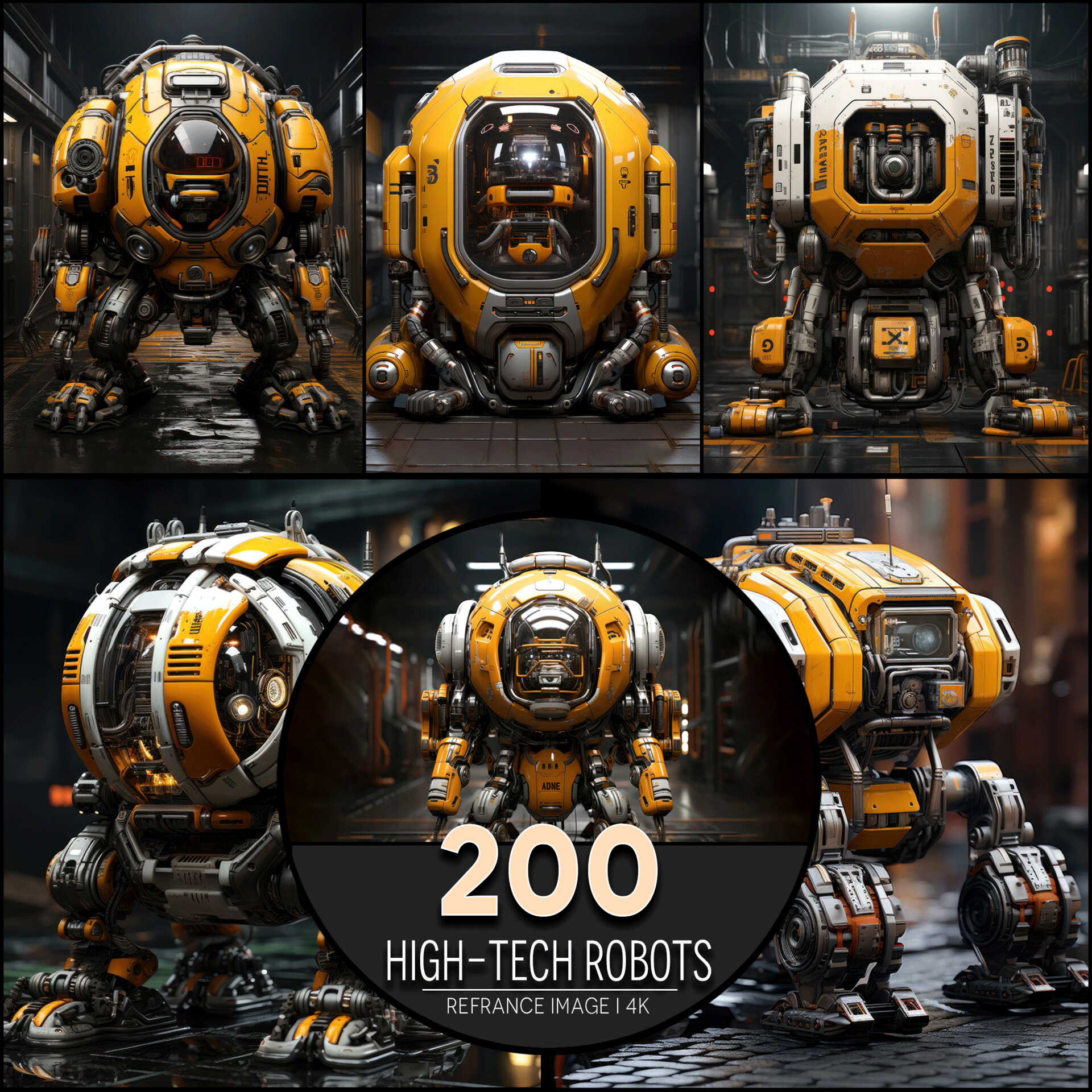 Pixel Ref - High-Tech Robots 4K Reference/Concept Images