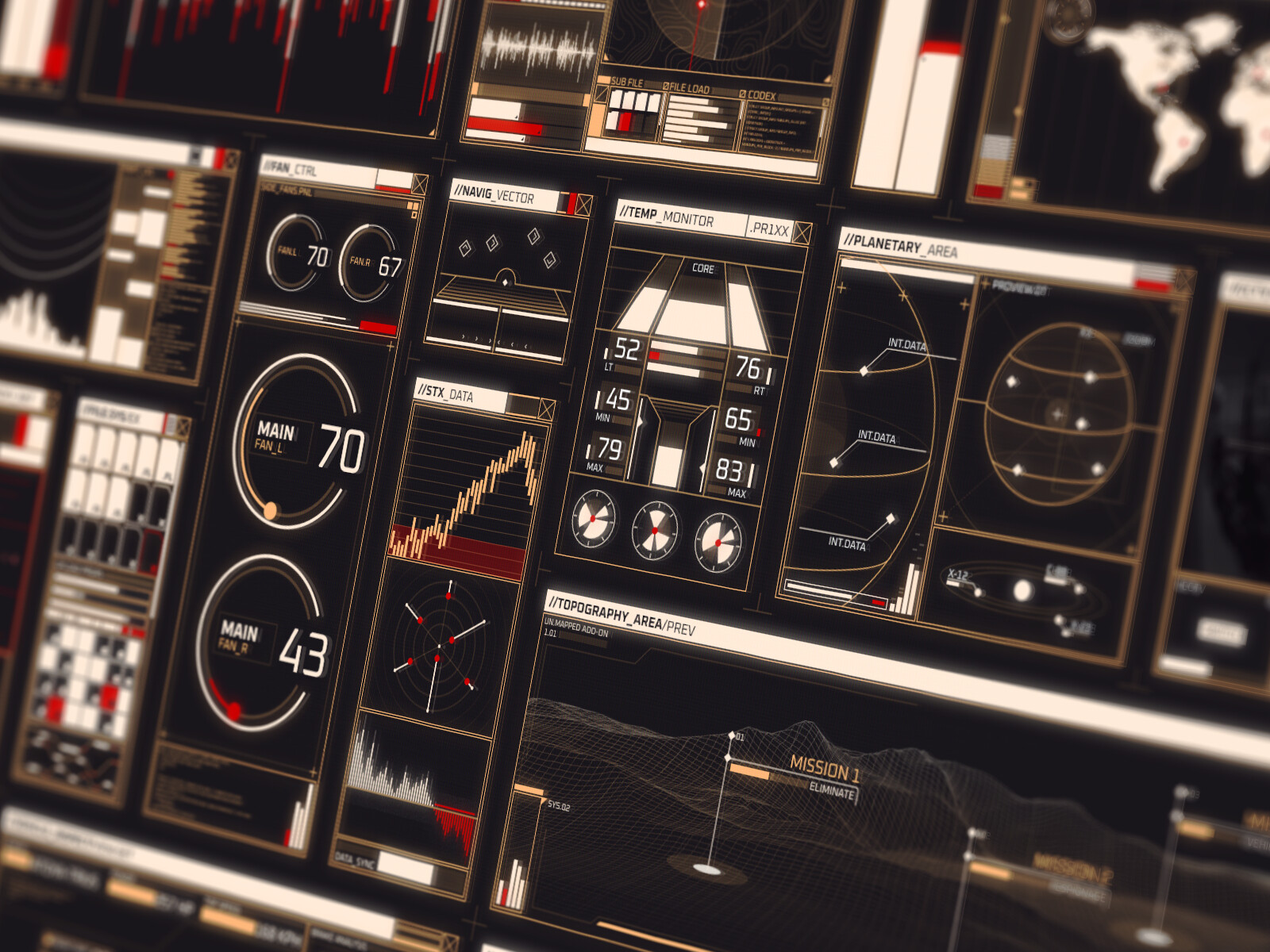 ArtStation - RetroTECH interface