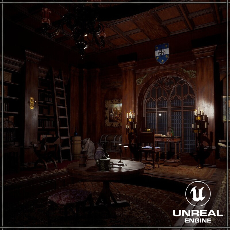 ArtStation - Medieval Mini Library / Unreal Engine 4
