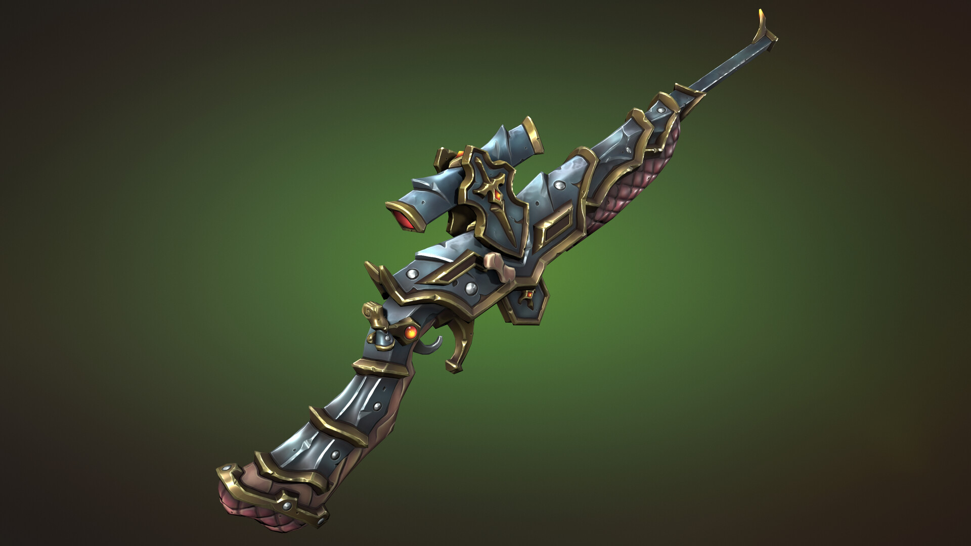 ArtStation - Knight rifle